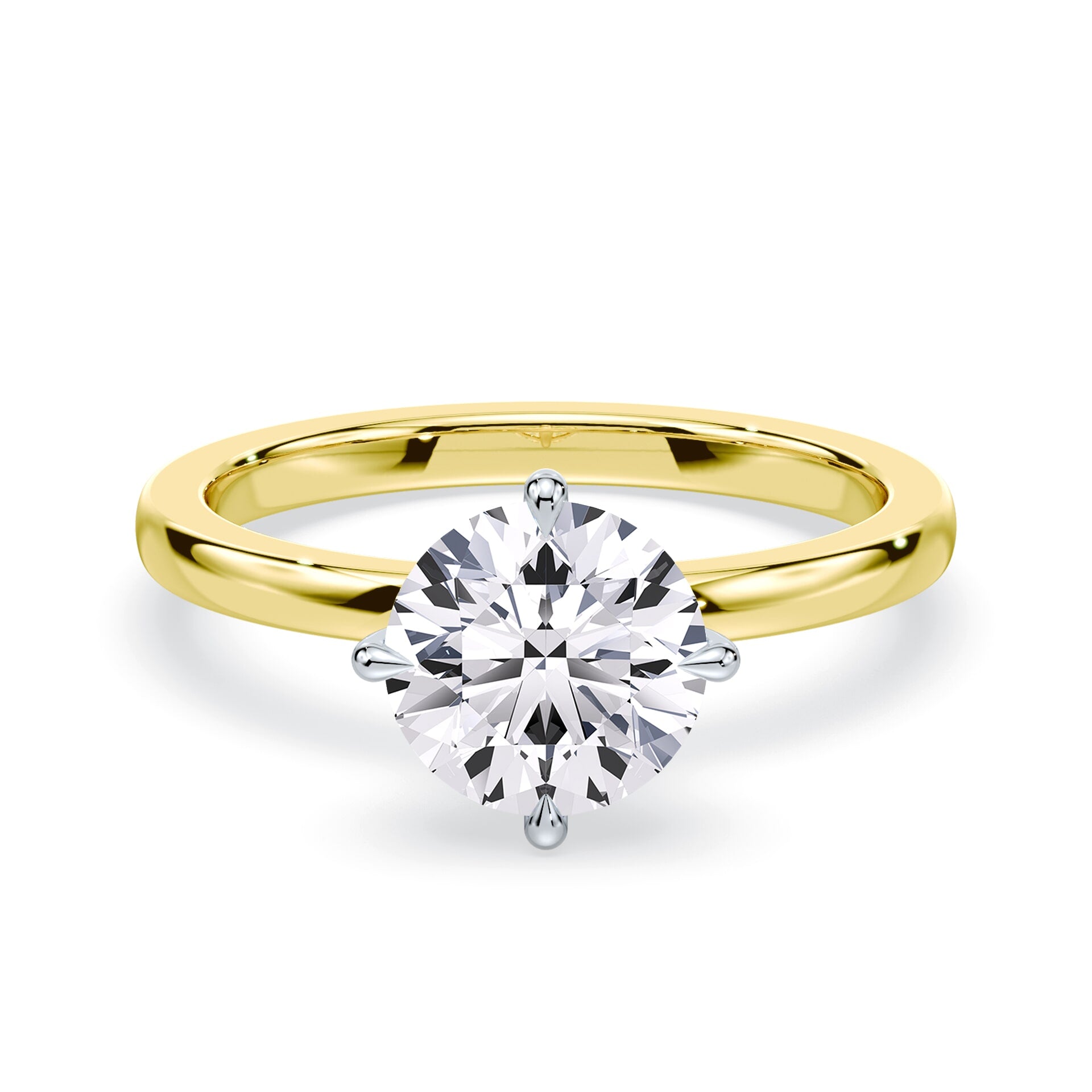 Compass Prong Ring – Plum