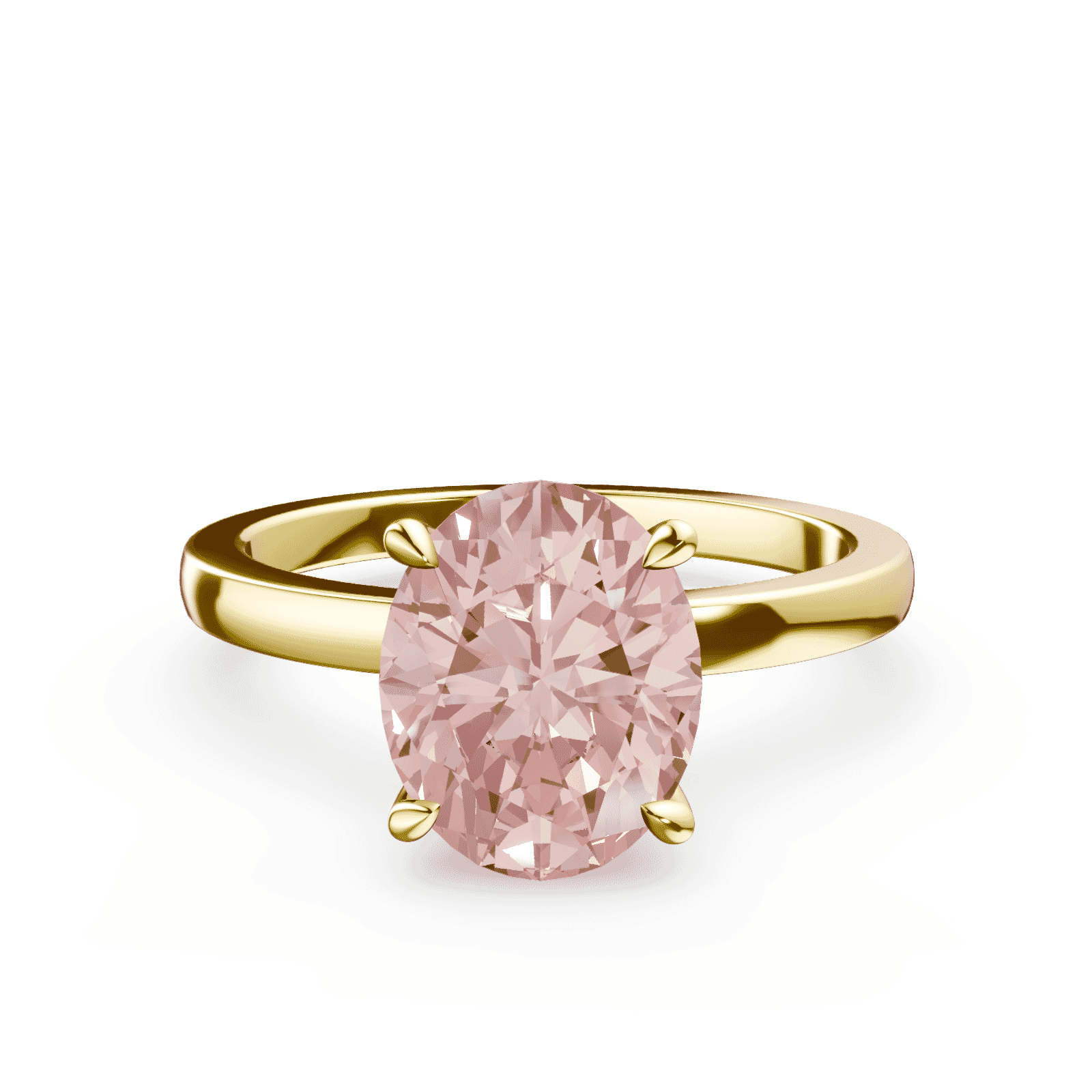 Oval Pink Diamond Ring | Plum Diamonds