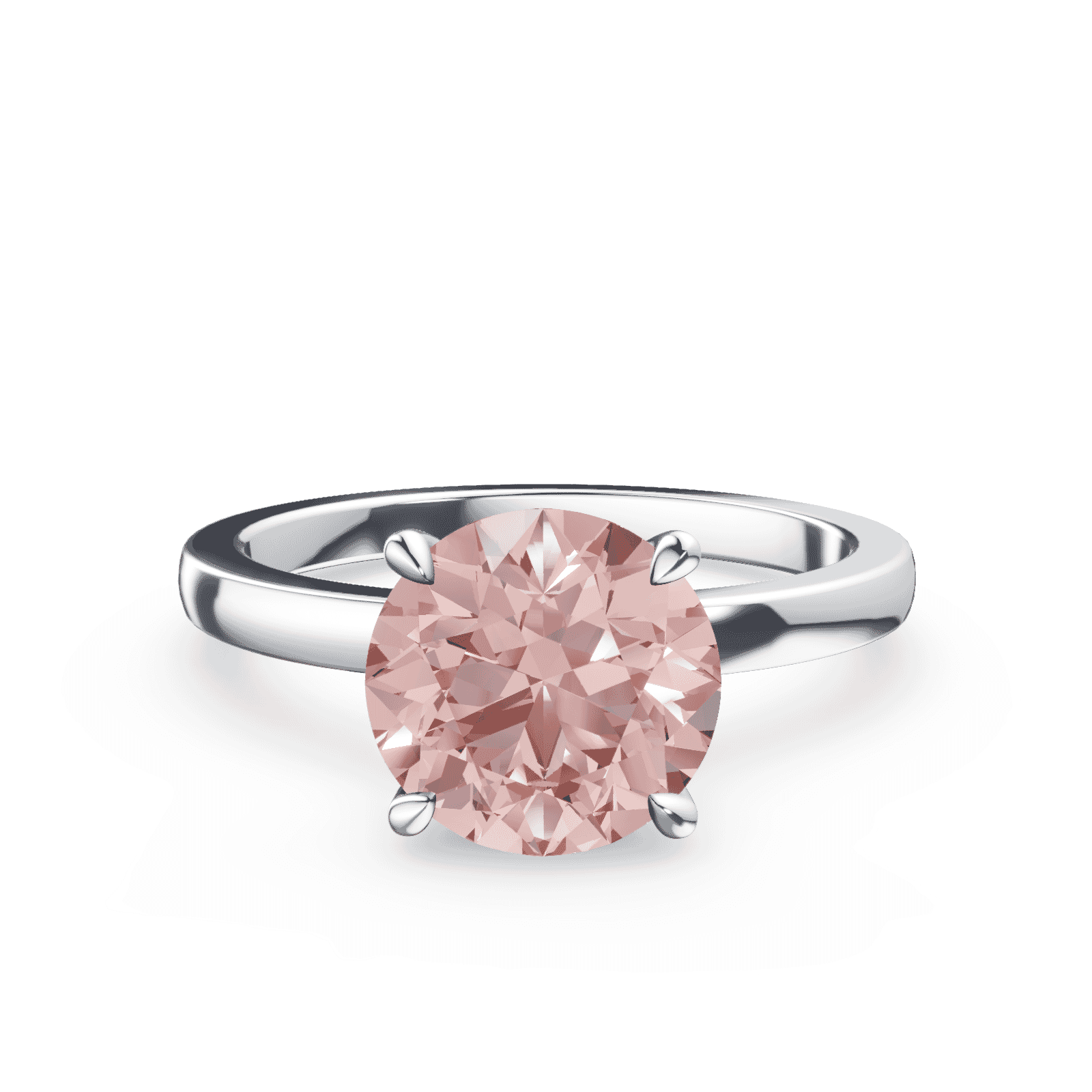Round Pink Diamond Ring | Plum Diamonds
