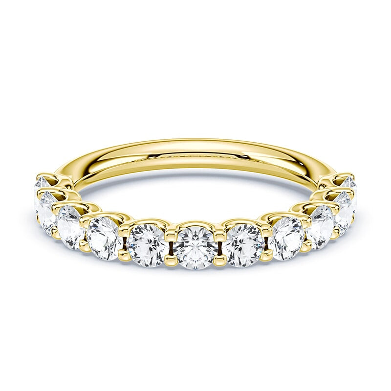 Round Lab Diamond U Prong Band | Plum Diamonds