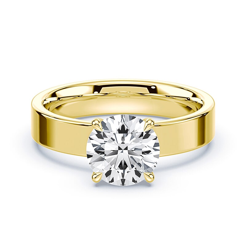 Round Diamond Ring – Plum