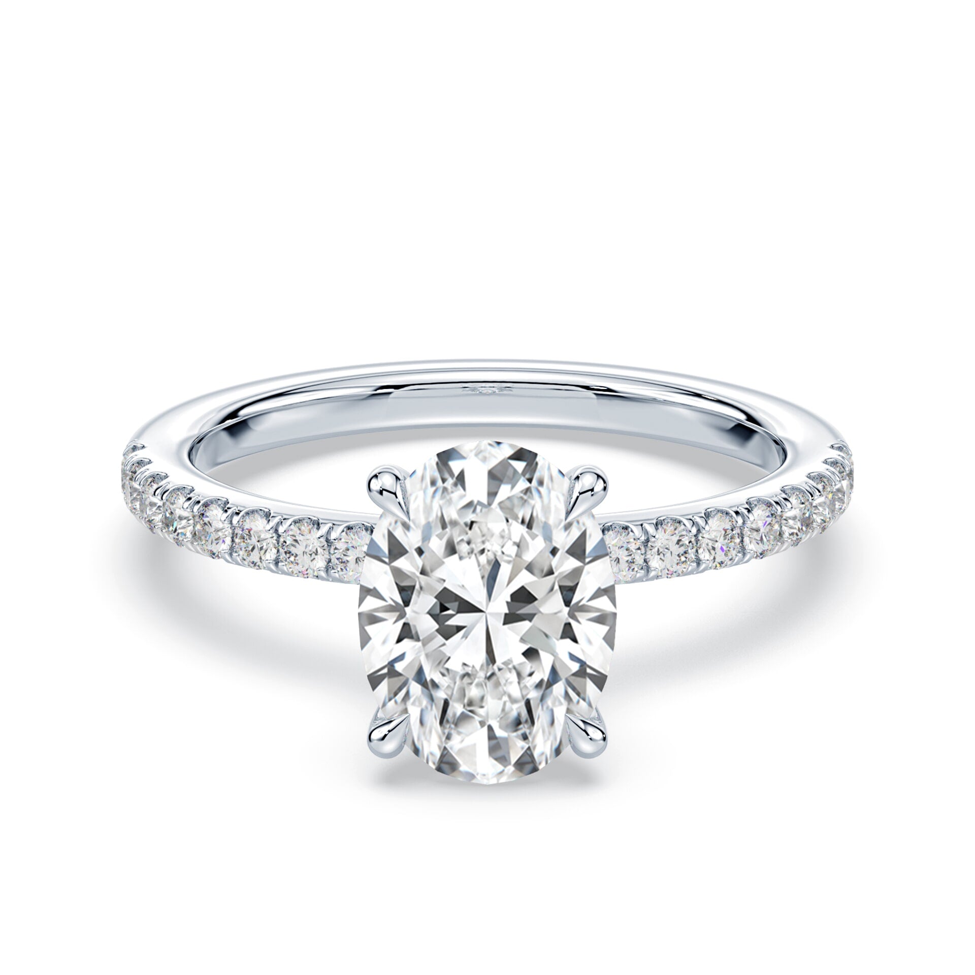 Diamond Collar Pave Ring – Plum