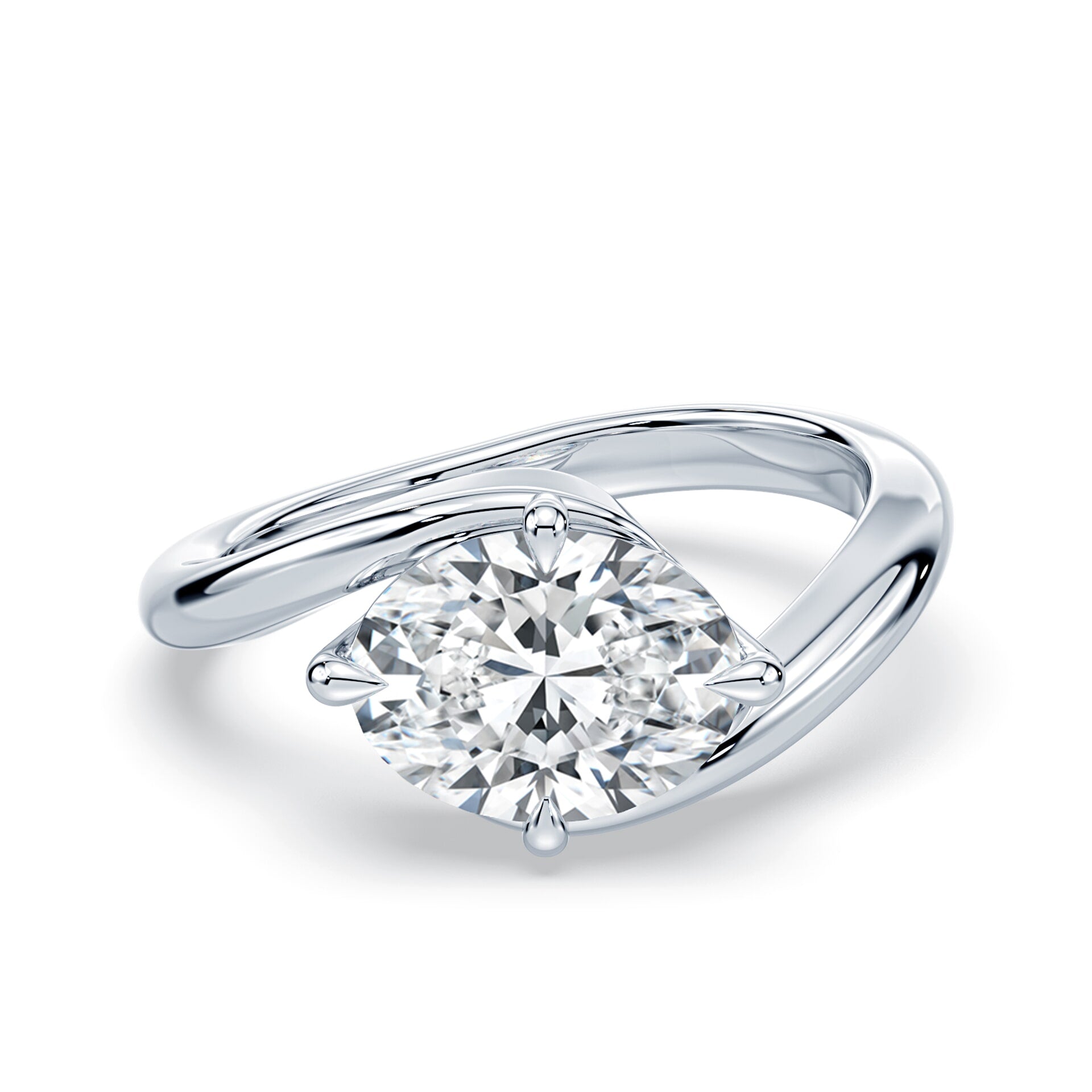 Oval Bypass Ring – Plum