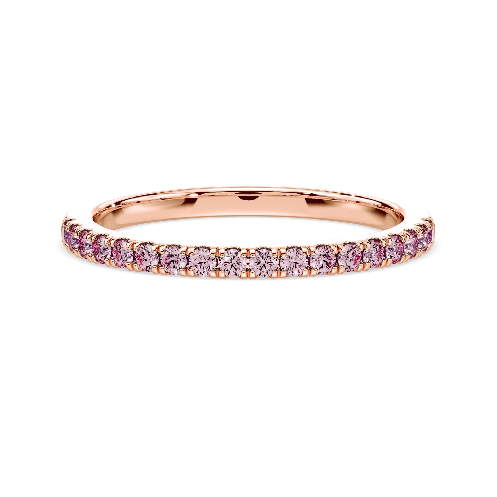 Pink Diamond Ring in Rose Gold | Plum Diamonds