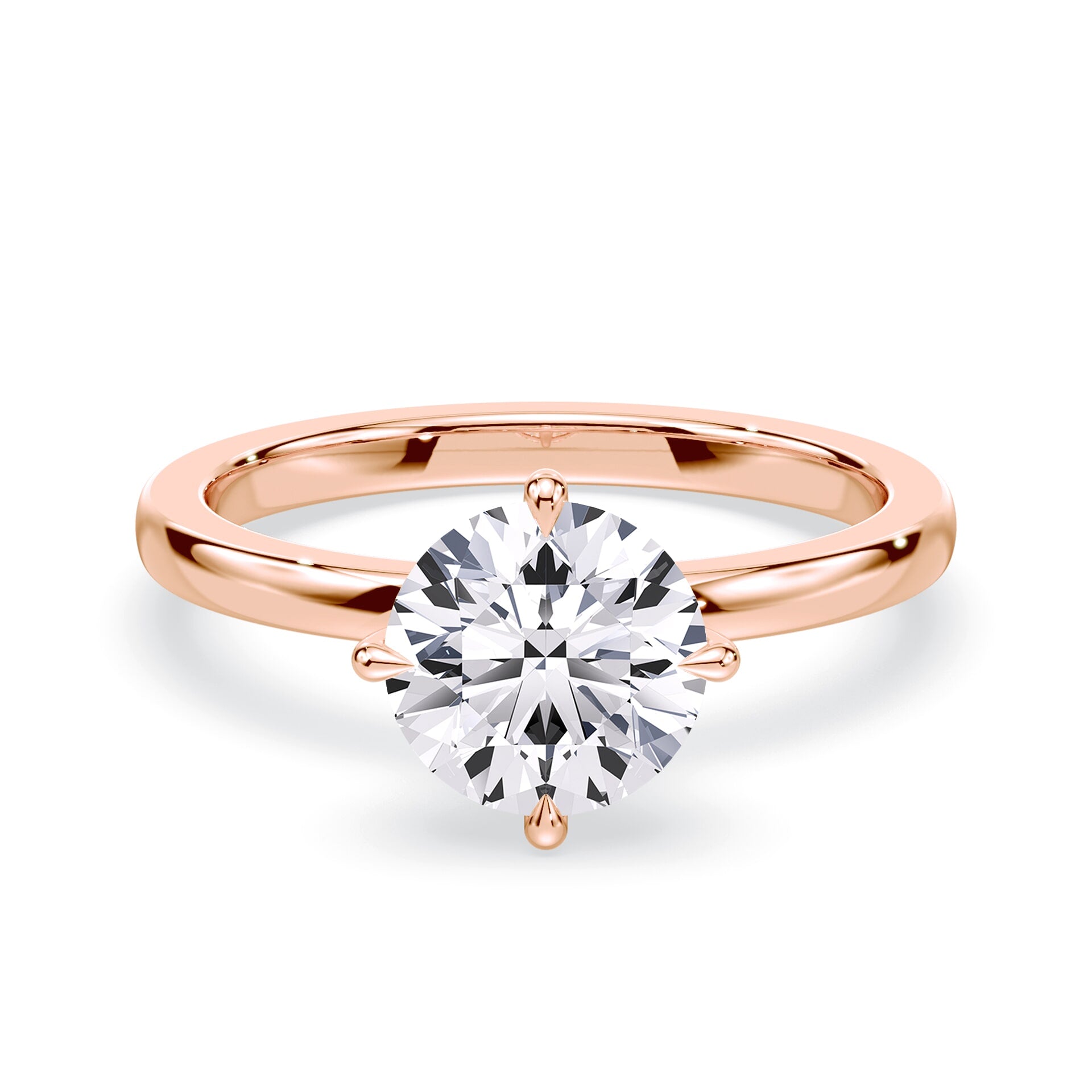 Compass Prong Ring – Plum
