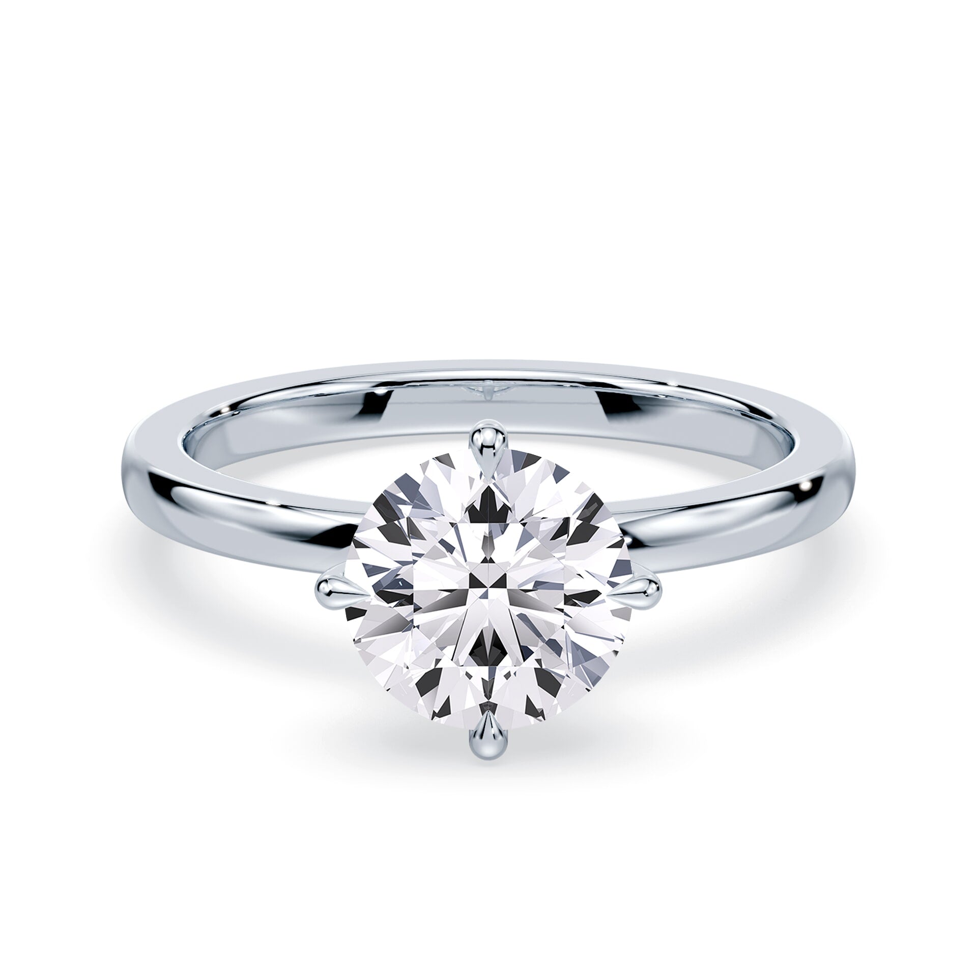 Compass Prong Ring – Plum