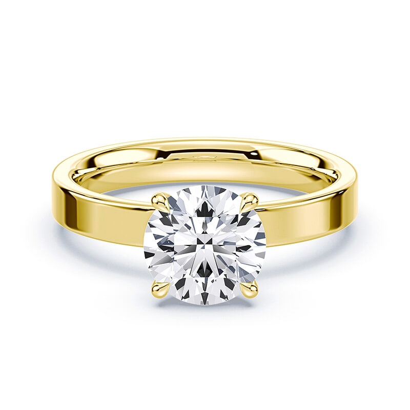 Round Cut Lab Grown Engagement Rings | Plum Diamonds