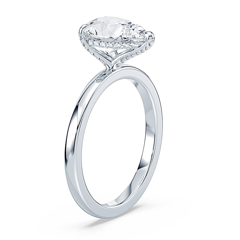 Pear Shaped Engagement Ring – Plum Diamonds