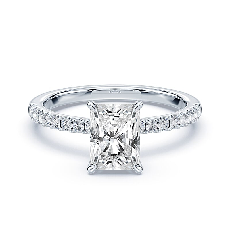 Radiant Cut Diamond Ring – Plum